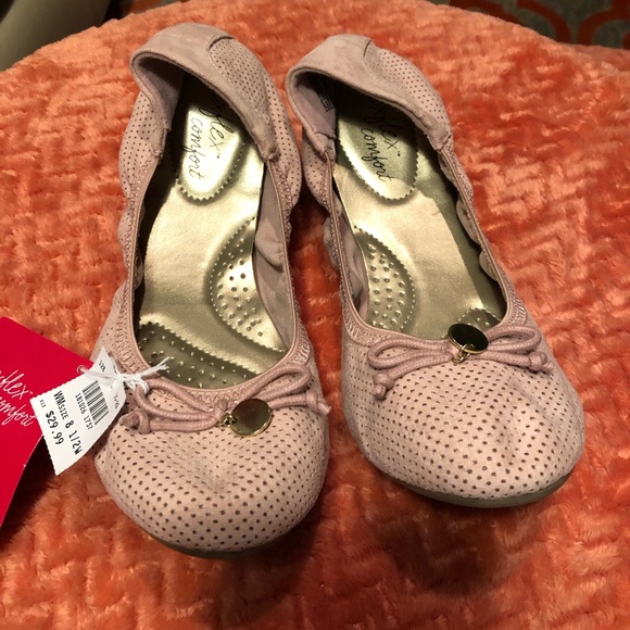 dexflex comfort | Shoes | Dexflex Comfort String Tie Flat Pink | Poshmark